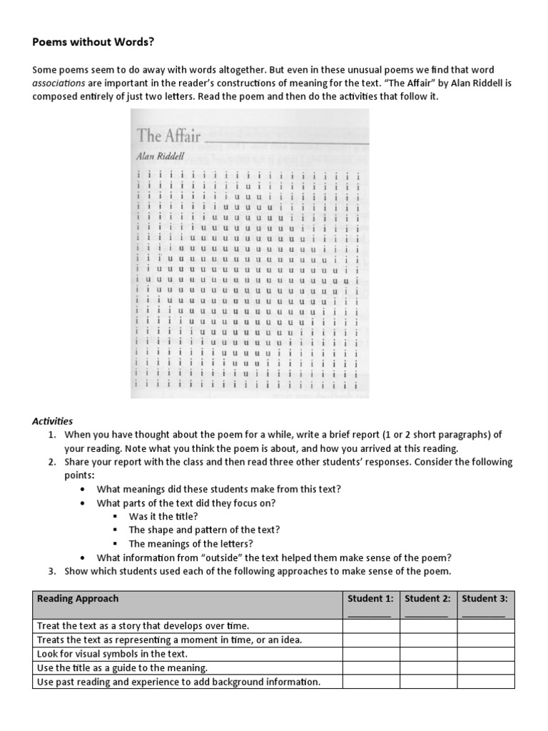 Poems Without Words | PDF | Poetry | Knowledge