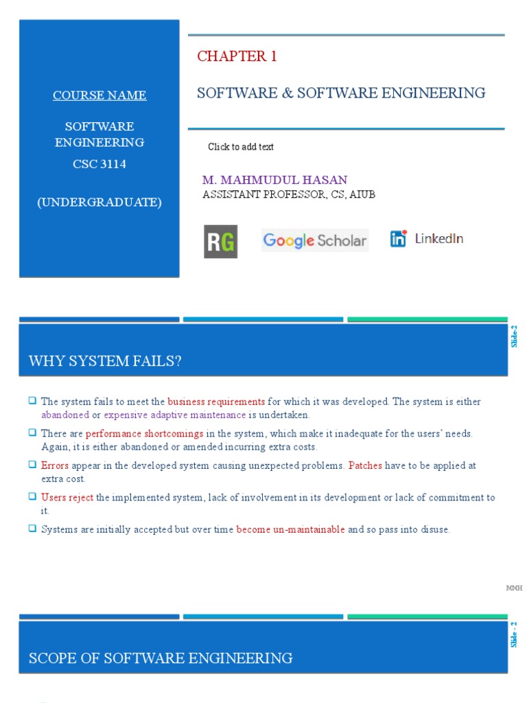 SE - Ch.01 - Software and Software Engineering | Download Free PDF ...