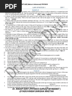 CBSE Class 11 Physics Worksheet | PDF | Friction | Motion (Physics)