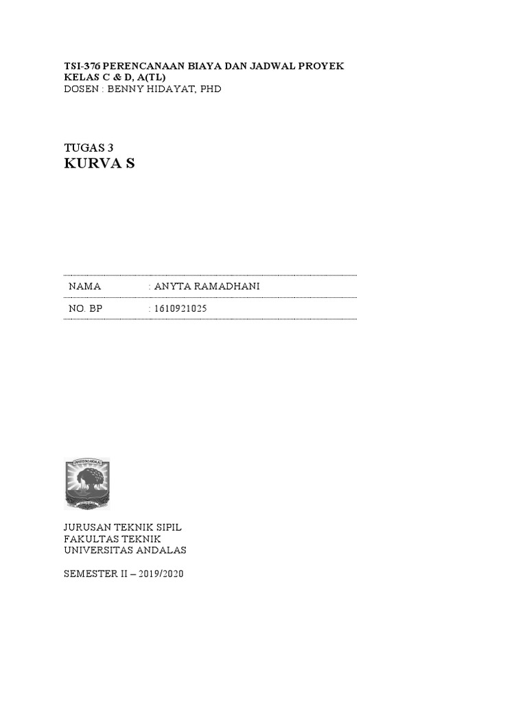 Kurva S Proyek Jalan Perkerasan | PDF