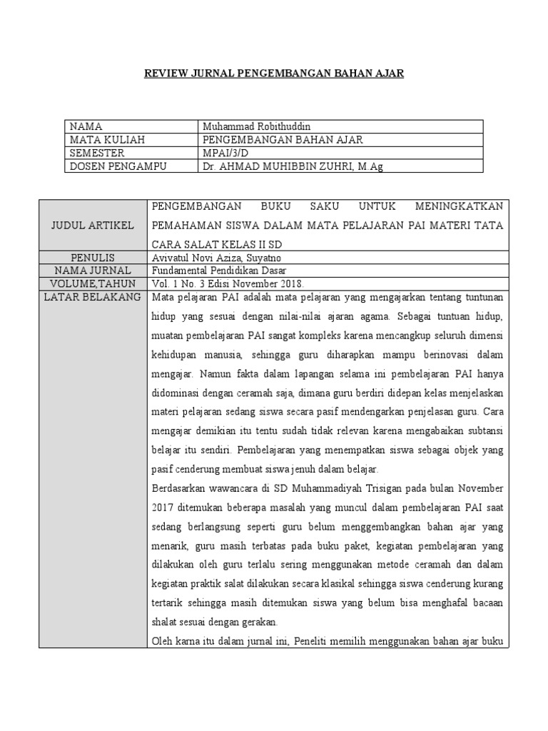 Review Jurnal | PDF | Karier & Perkembangan | Seni