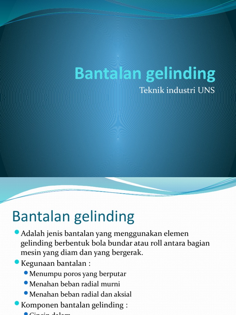 4-Bantalan Gelinding (Rev-21) | PDF | Metode & Bahan Ajar | Sains ...