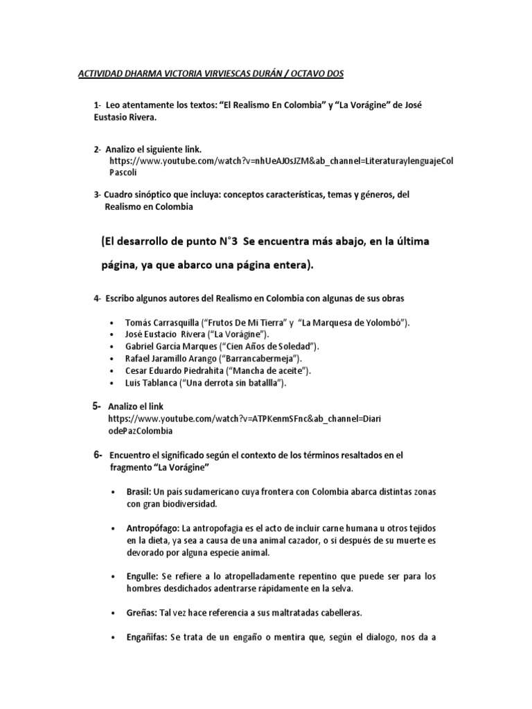 Autores y Obras del Realismo Colombiano | PDF | Realismo literario