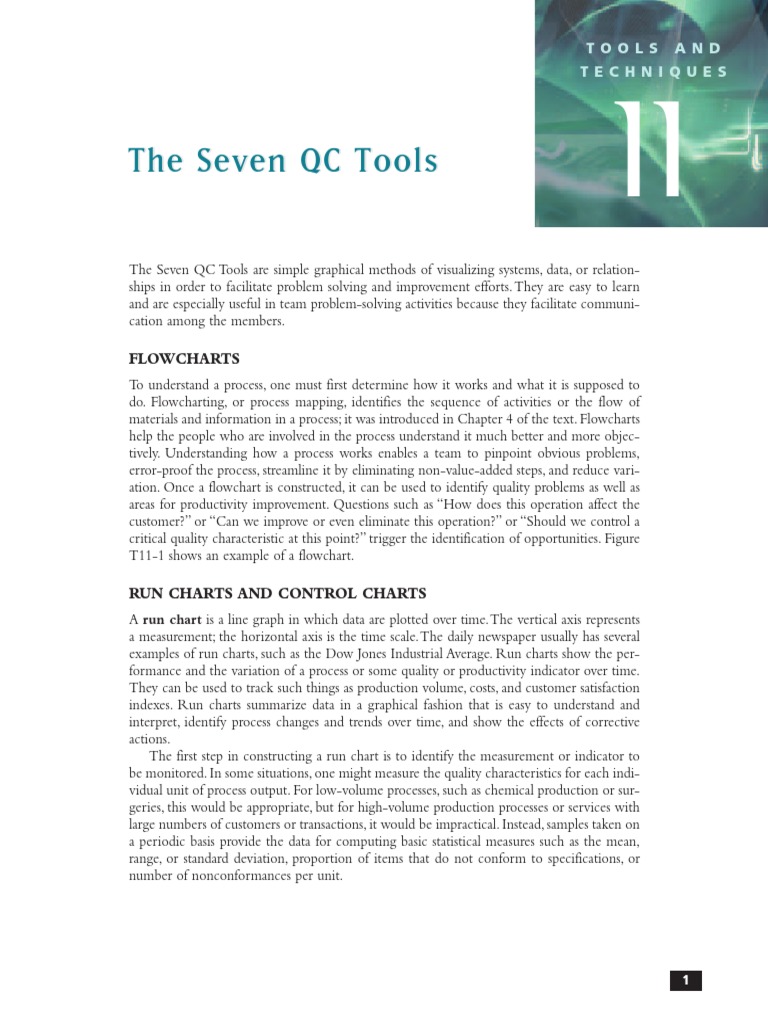 An Introduction to the Seven QC Tools for Process Improvement | PDF ...