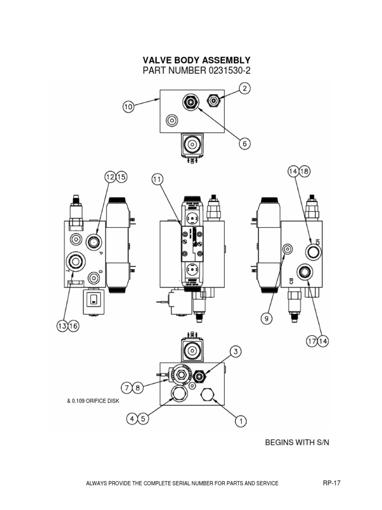 PART NUMBER 0231530-2: Valve Body Assembly | PDF