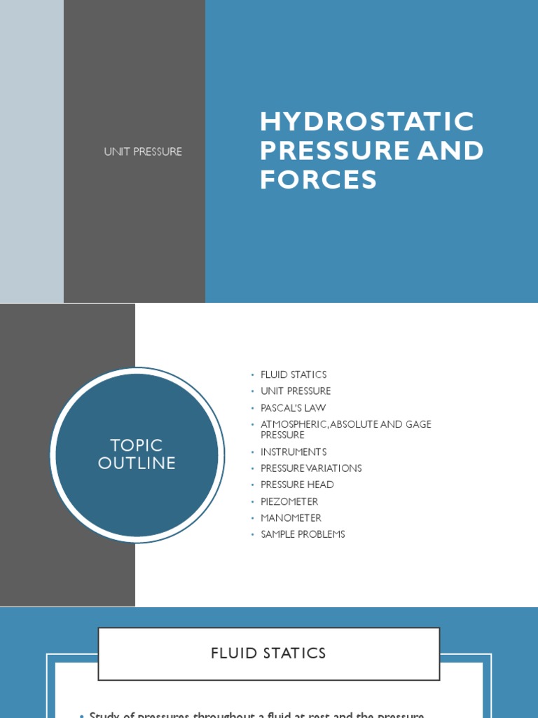 3 Unit Pressure | PDF | Pressure | Pressure Measurement