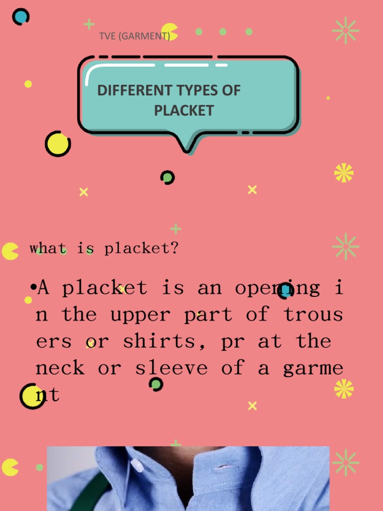 Types of Plackets in Garments | PDF | Cooking, Food & Wine | Home & Garden