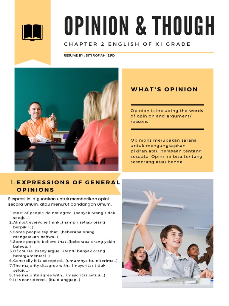 Opinion & Though | PDF