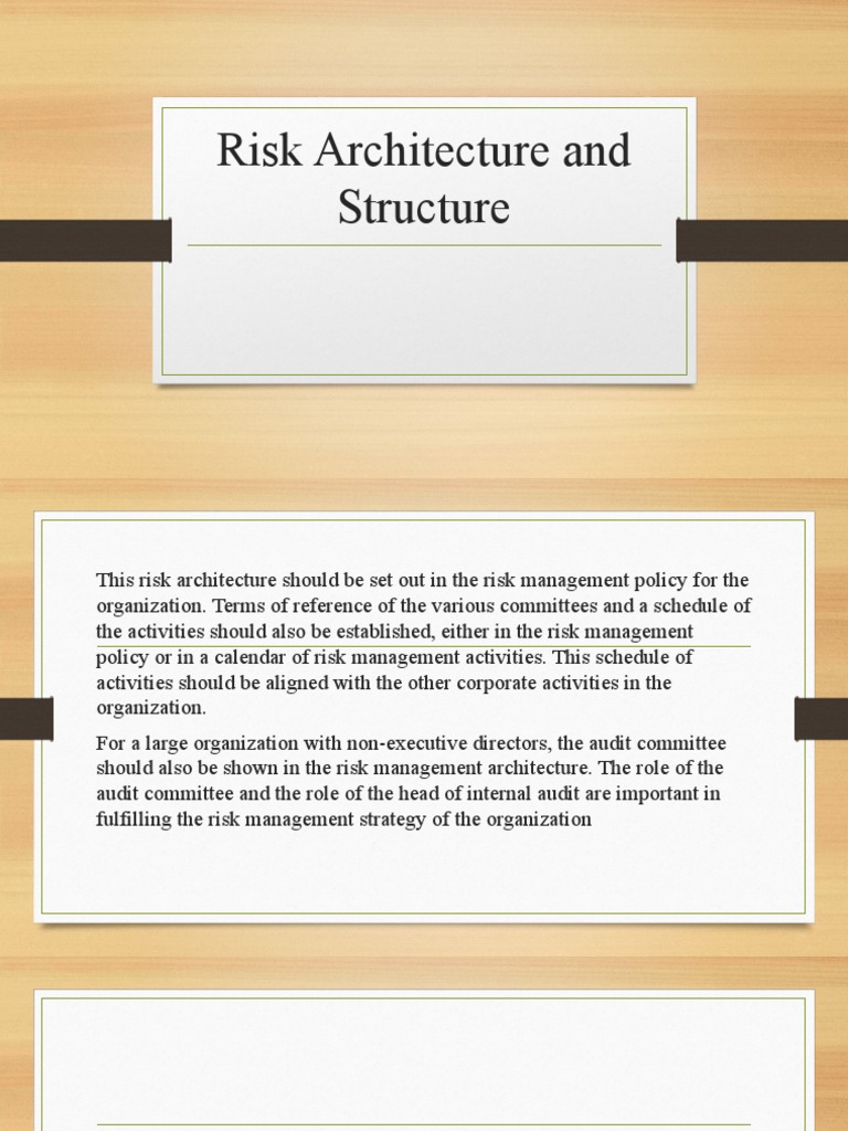 M4 Risk Architecture and Structure | PDF | Risk | Risk Management