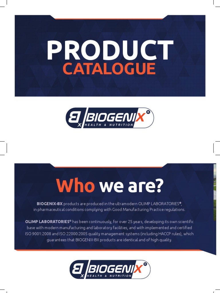 Biogenix Catalogue en | PDF | Dietary Supplements | Organic Compounds