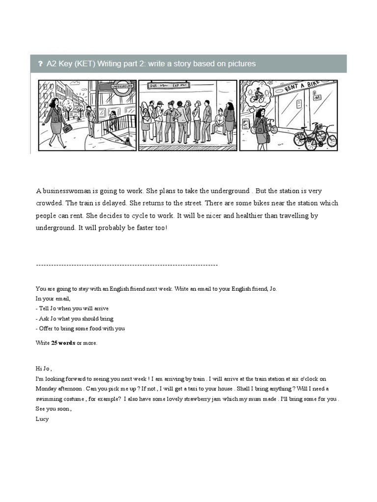 A2 Writing Example | PDF