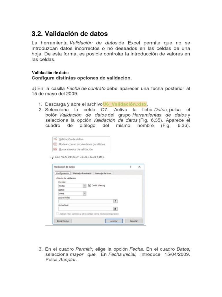 Ejercicio Repaso Word 2 Validacion de Datos | PDF | Software | Informática