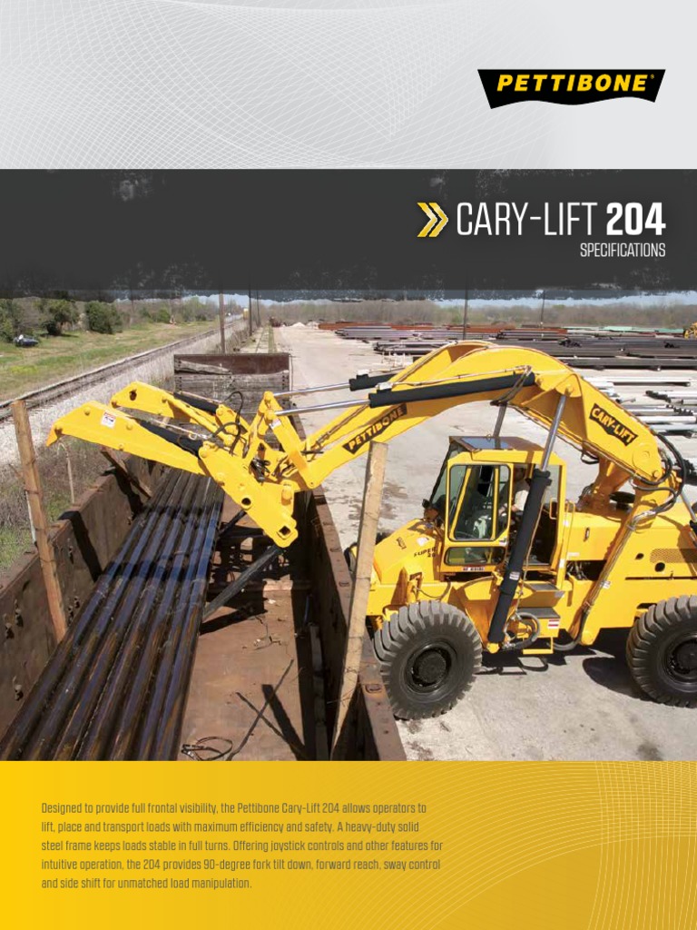 Pettibone Cary Lift 204 | PDF | Truck | Steering