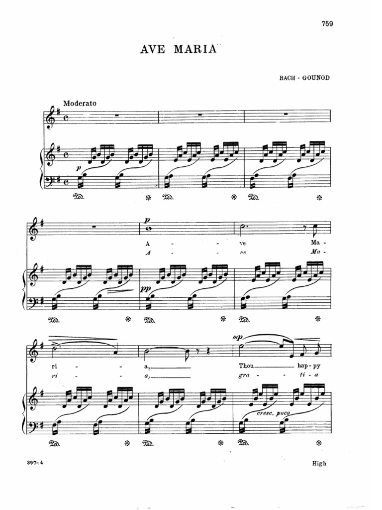 Ave María (Bach Gounod) | PDF