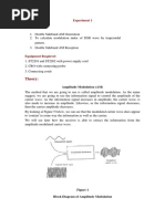 Amplitude Modulation Lab Report | PDF | Detector (Radio) | Modulation