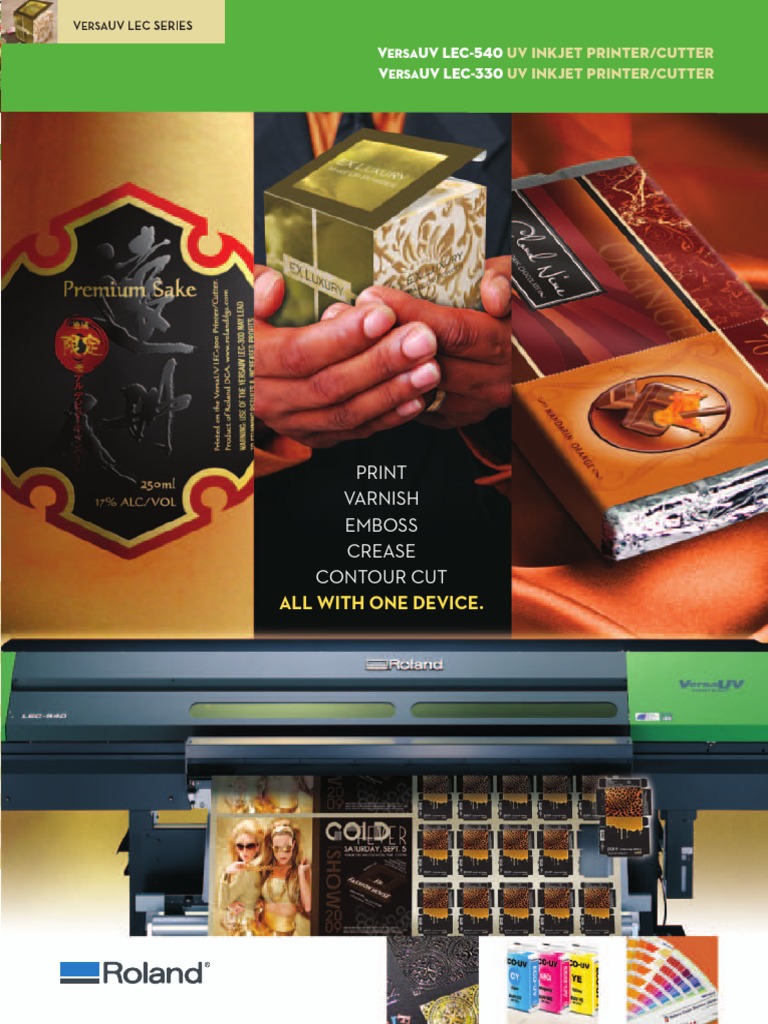 Print Varnish Emboss Crease Contour Cut: All With One Device | PDF ...