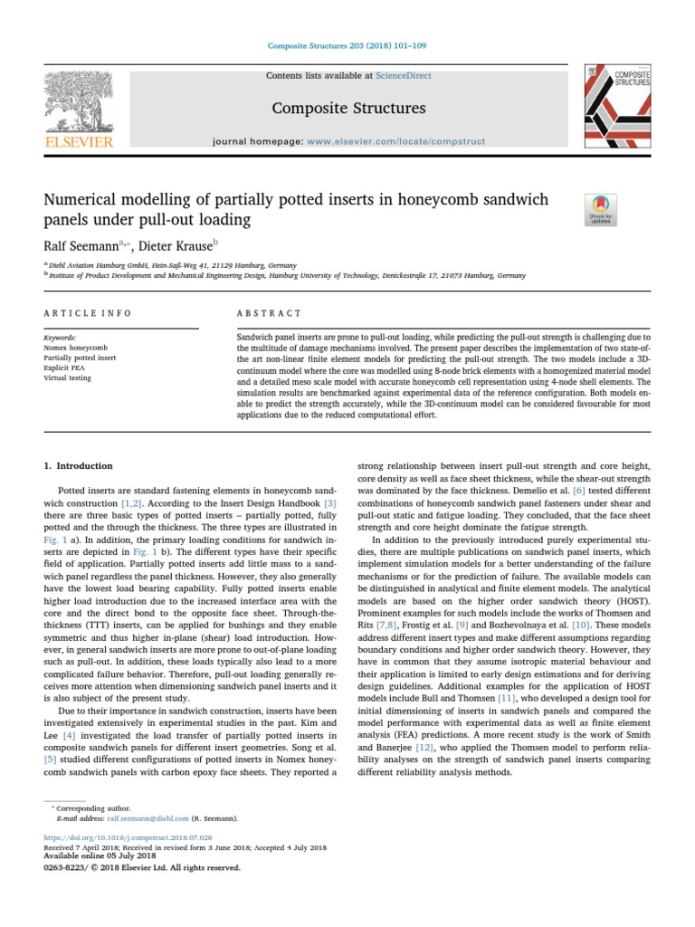 Composite Structures: Sciencedirect | PDF | Strength Of Materials ...