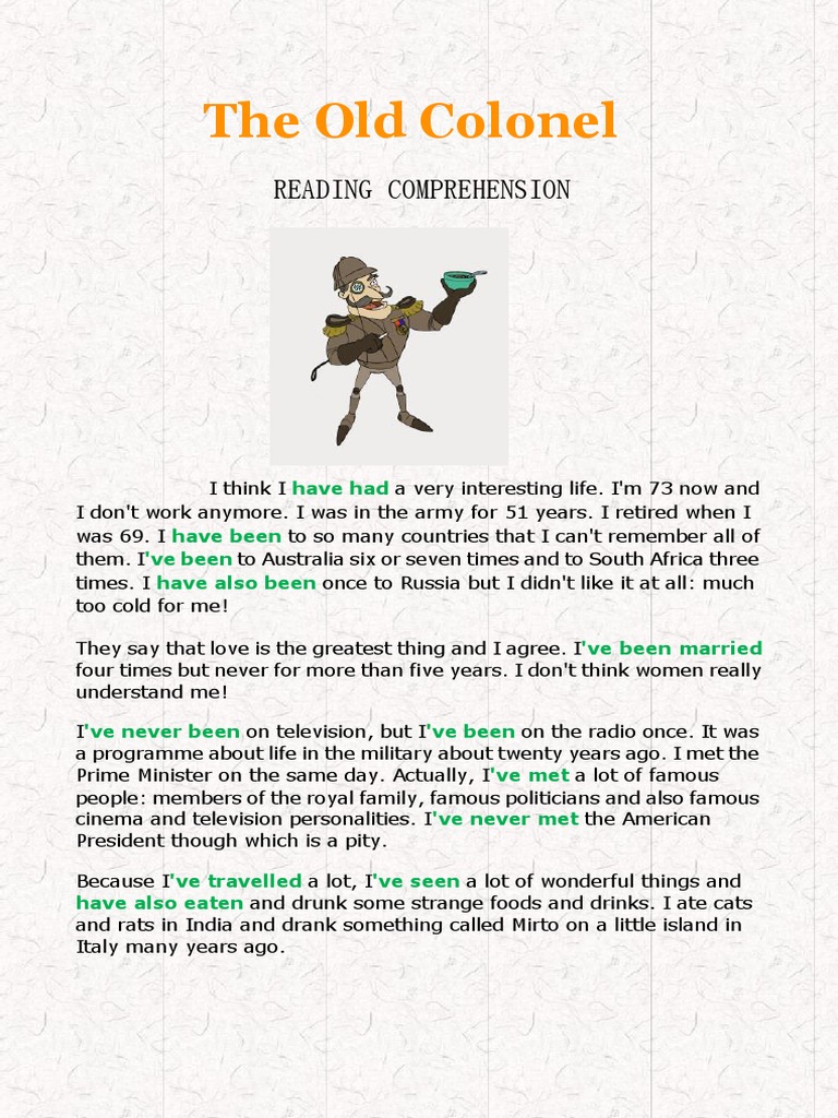 The Old Colonel .1 | PDF