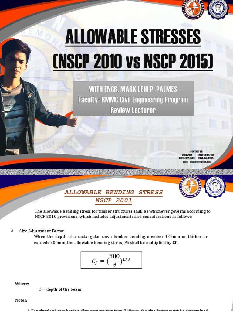 Topic 3 - Allowable Stresses | PDF | Bending | Beam (Structure)