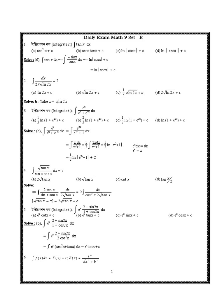 Math - 9 Solve | PDF