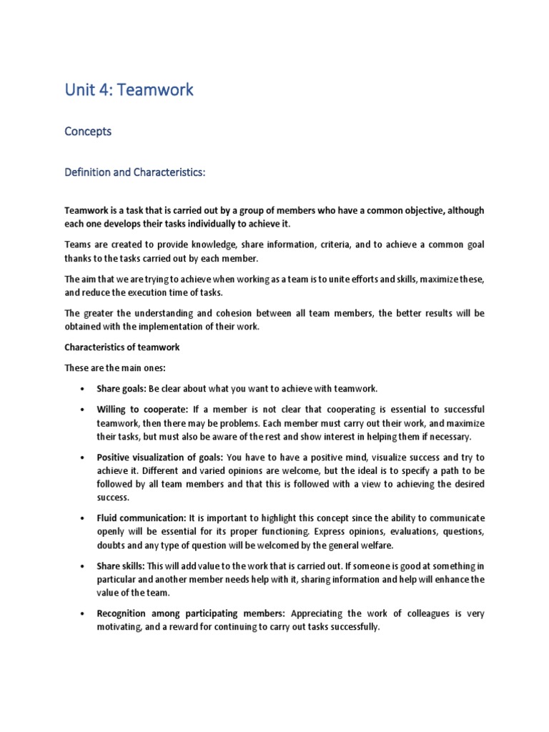 Entrepreneurship For Kids, Team Work | PDF | Leadership | Goal