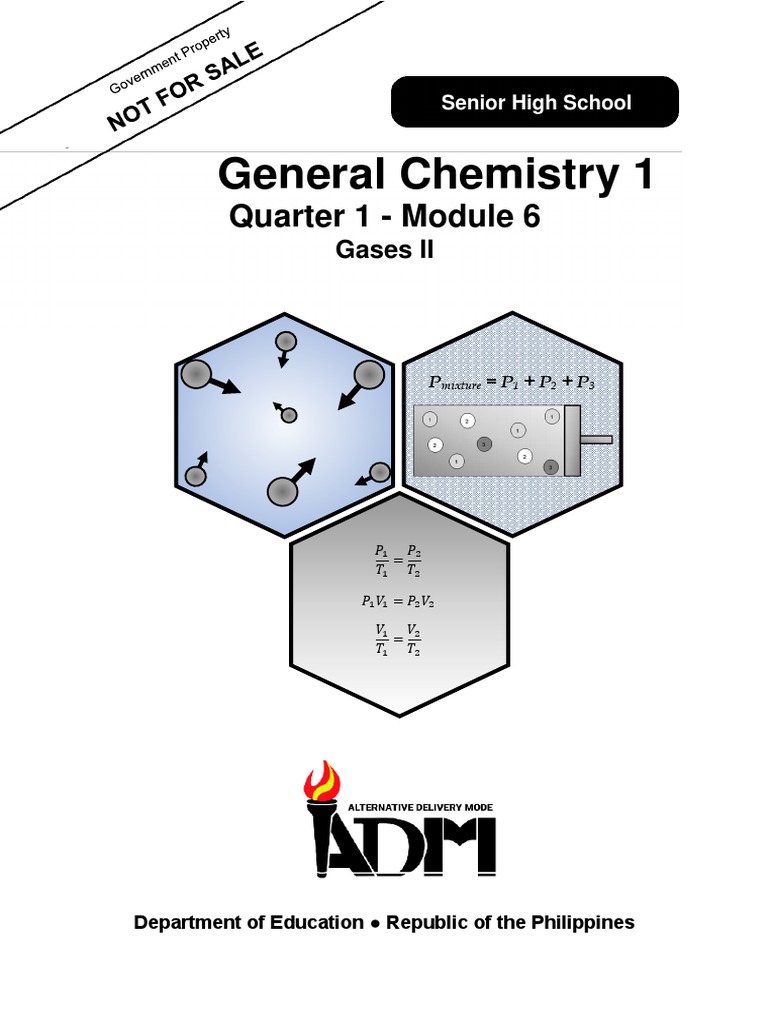 GeneralChemistry1 Q1 Mod6 GasesII Version1 | PDF | Gases | Mole (Unit)