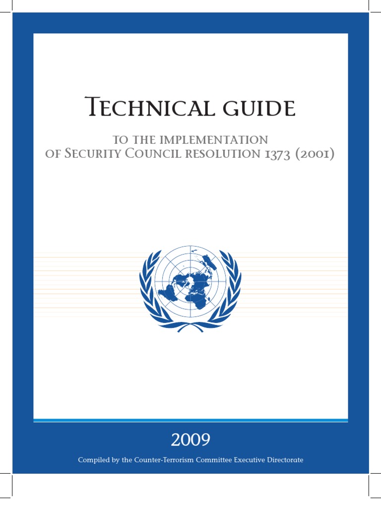 Technical Guide: To The Implementation of Security Council Resolution ...