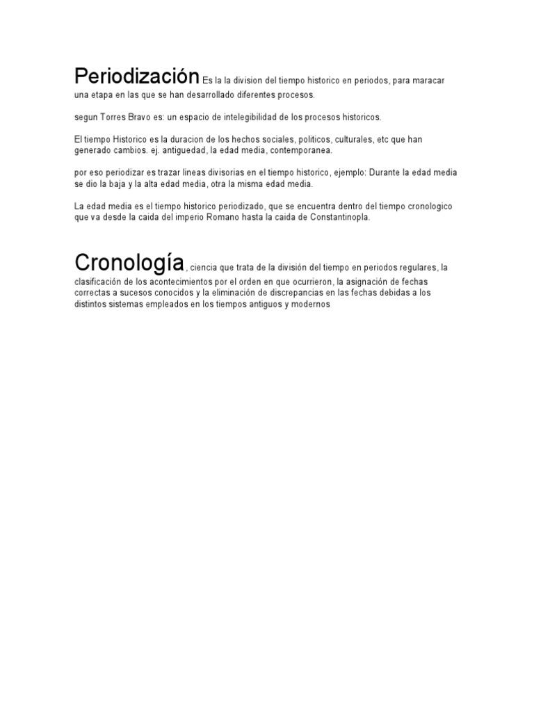 Comprendiendo la Periodización Histórica | PDF | Ciencias sociales ...