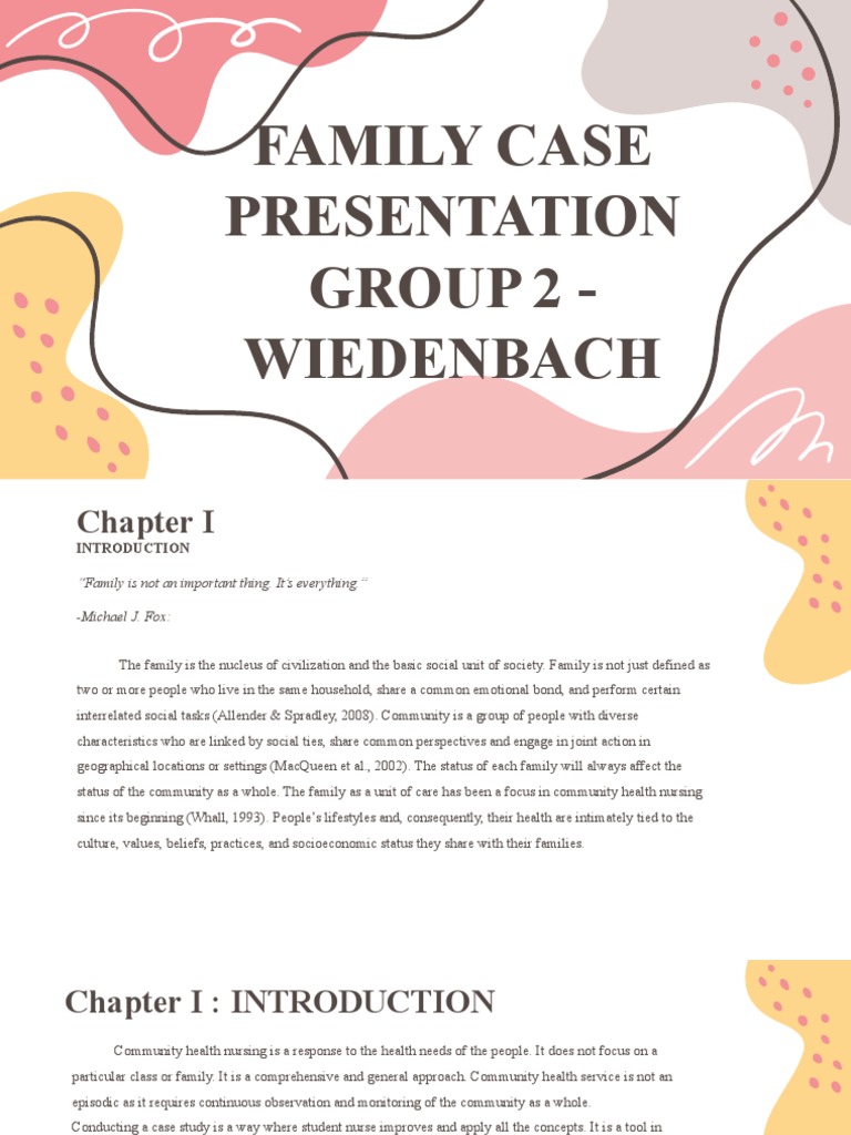 Family Case Study | PDF | Family | Community