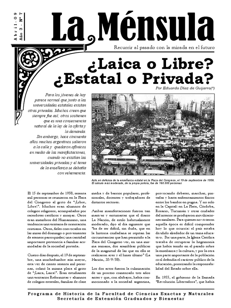 La - Mensula - Laica o Libre | PDF | Política | Religión y espiritualidad