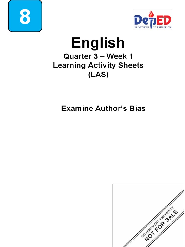 English 8 Q3 Week 1 | PDF | Bias | Argument