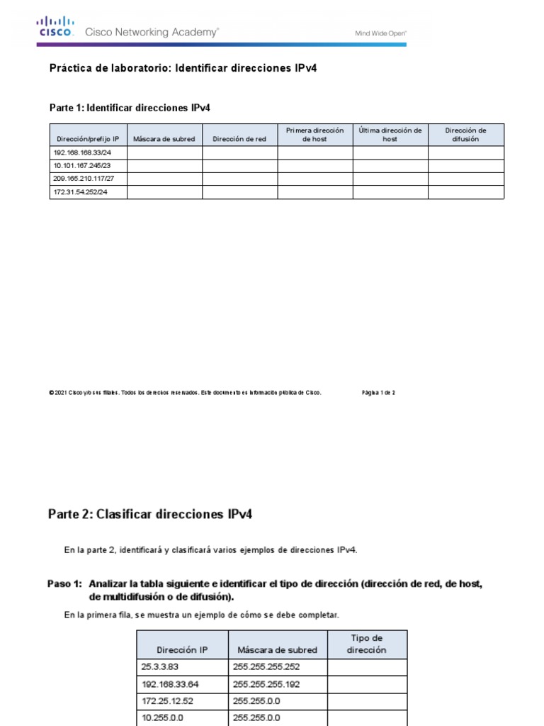 Direccionamiento IPv4 | PDF