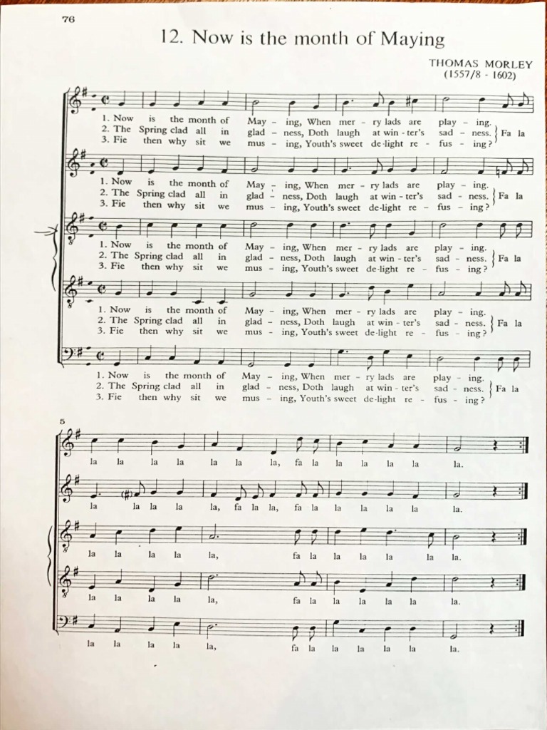 Now Is The Month of Maying | PDF