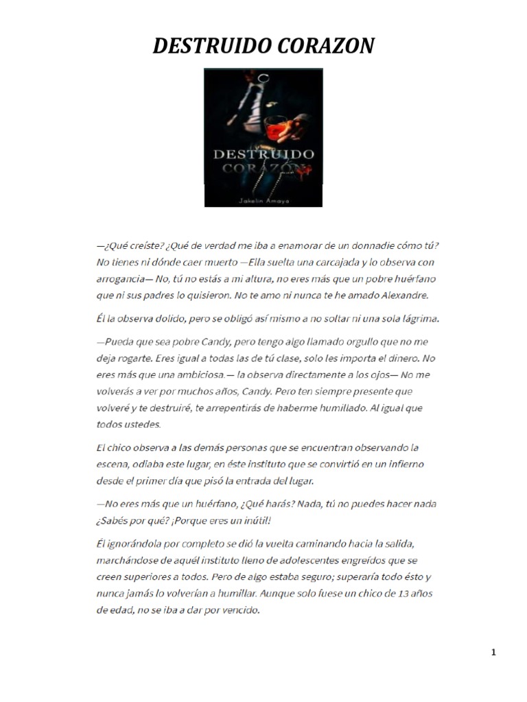 Destruido Corazon | PDF