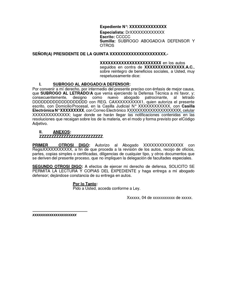 Subrogo Abogado | PDF