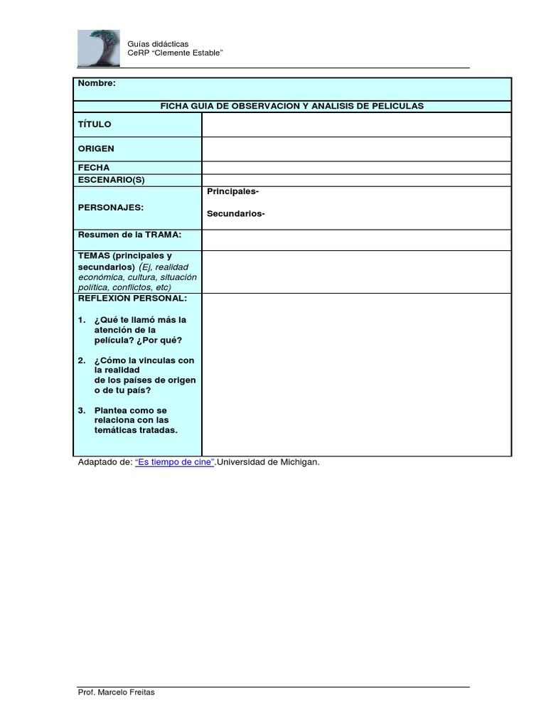 Guia Analisis Peliculas | PDF