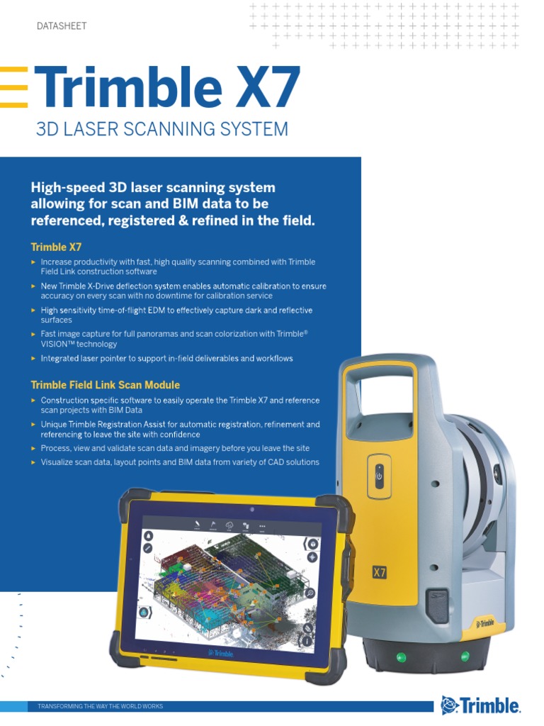 Trimble X7: 3D Laser Scanning System | PDF | Computing | Imaging