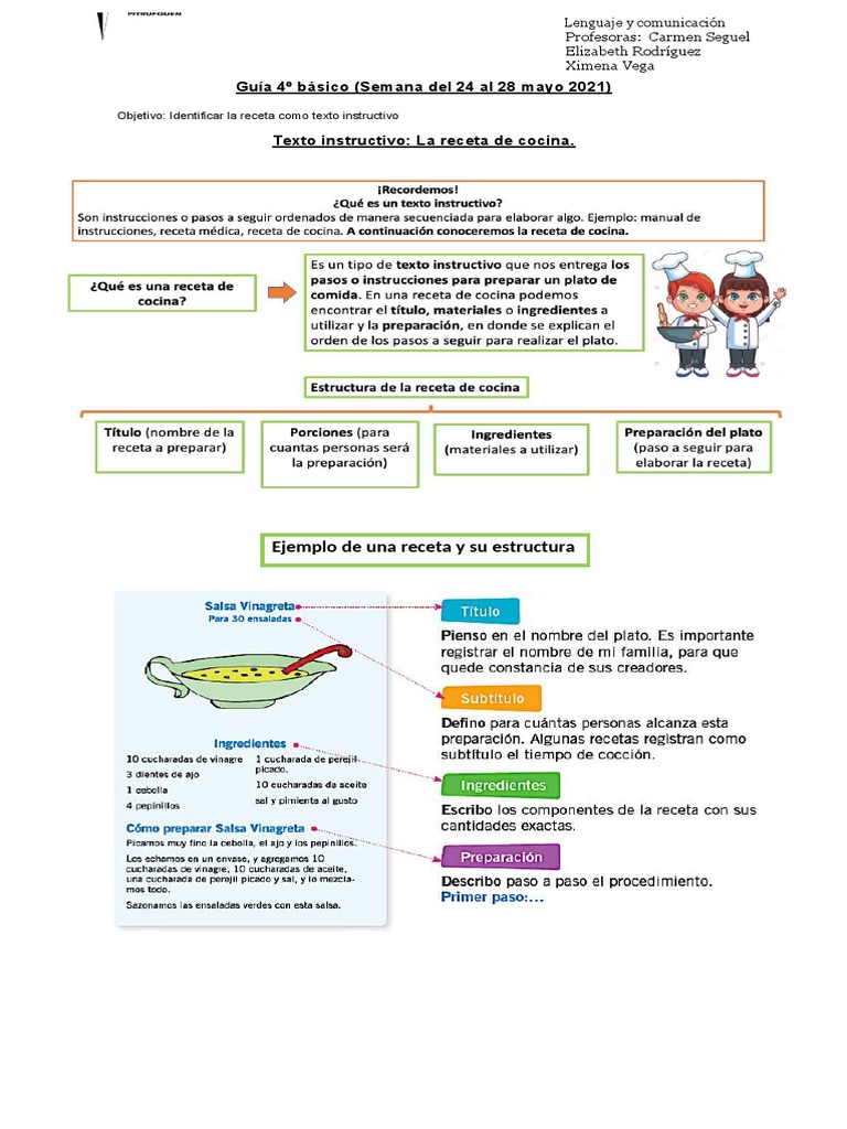 Guia Cuarto Receta | PDF