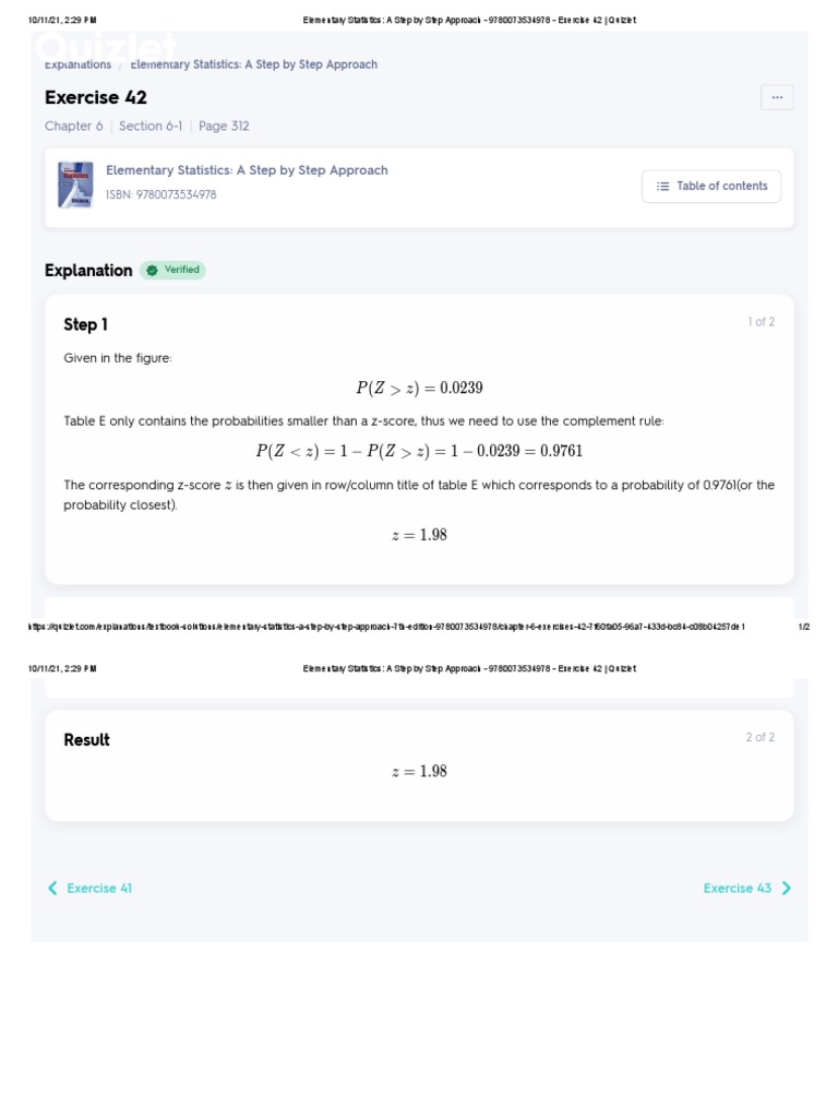 Exercise 42: Explanation Step 1 | Download Free PDF | Mathematics