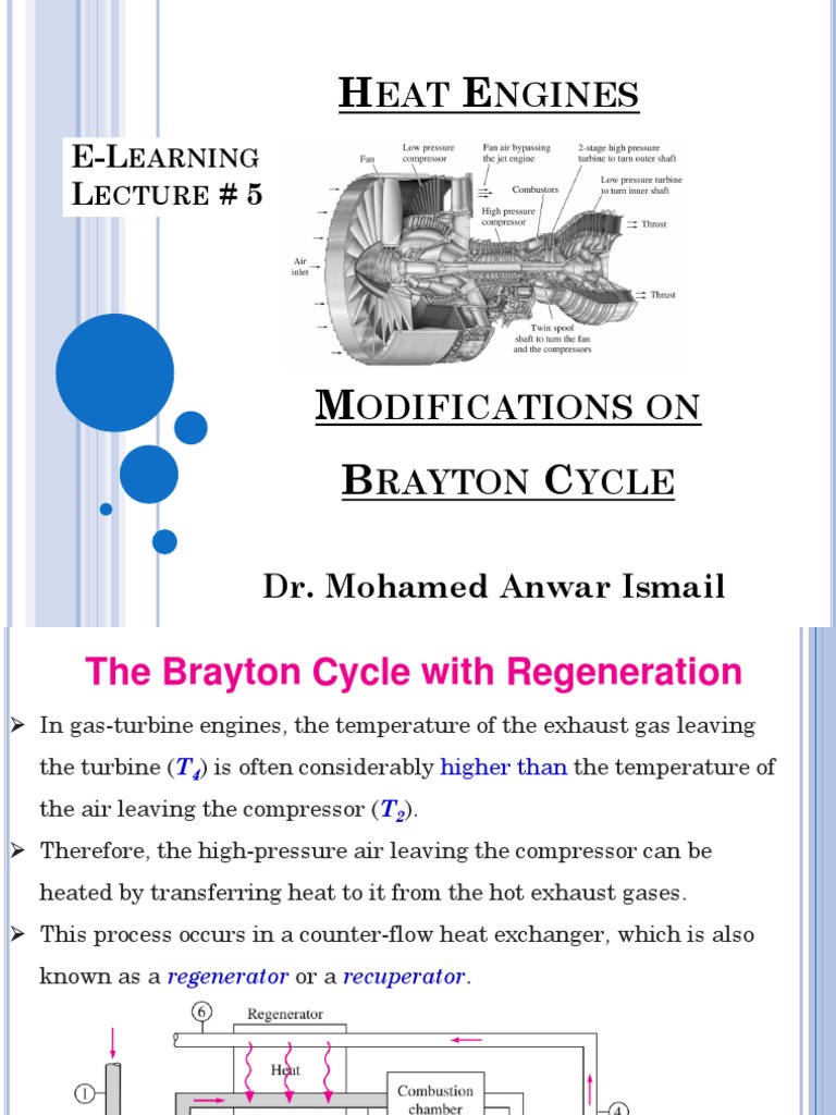 Regenerative Brayton Cycle Analysis | PDF | Gas Turbine | Gases