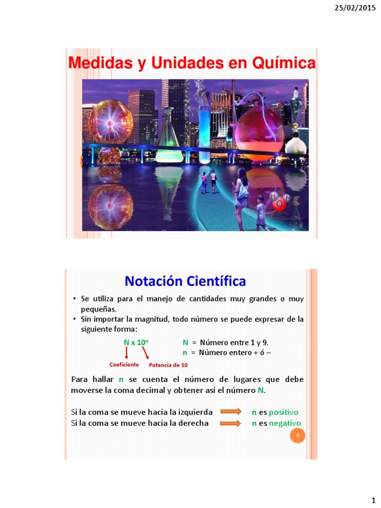 Unidades y Medidas en Química | PDF | Exactitud y precisión | Medición
