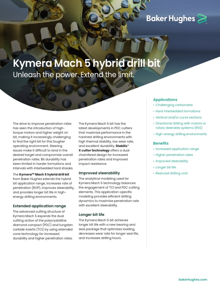 Kymera Mach 5 Hybrid Drill Bit: Unleash The Power. Extend The Limit | PDF