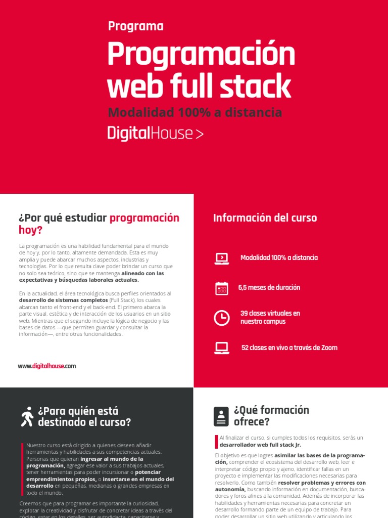 Programacion Web Full Stack Partner | PDF | Script Java | Red mundial