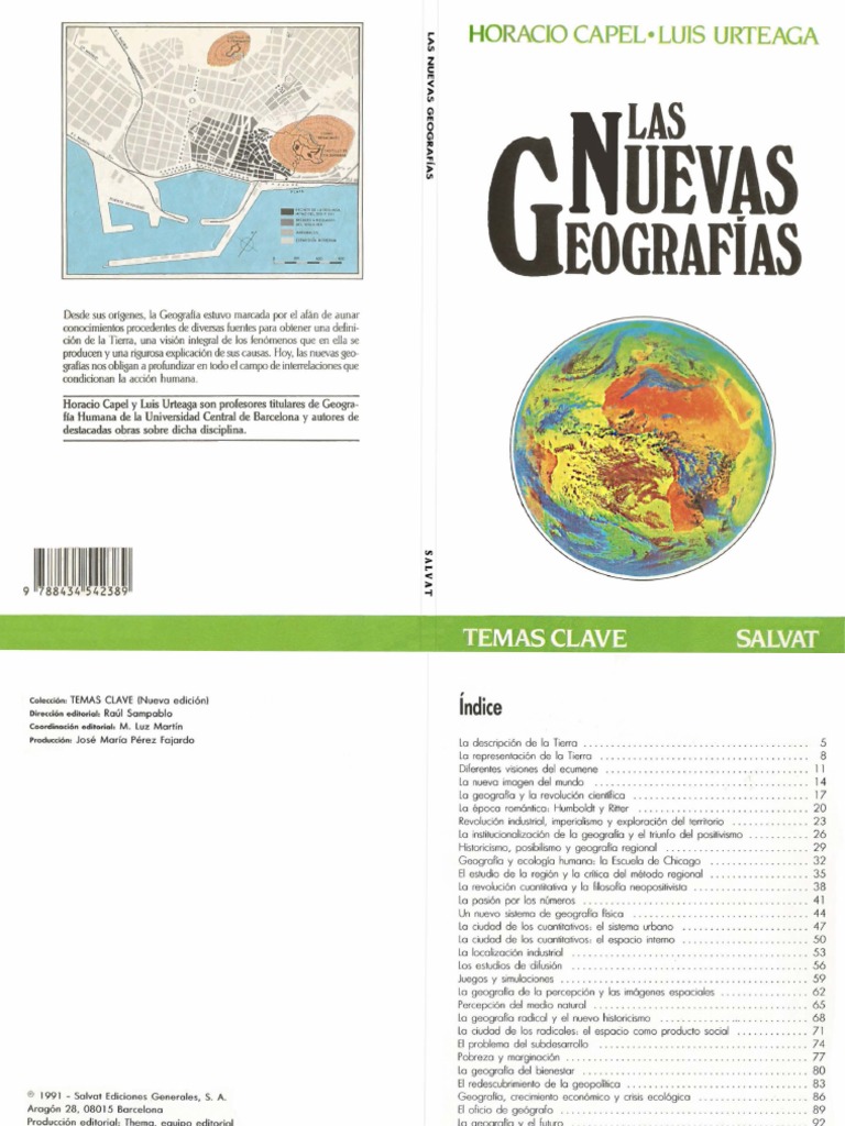 l0 Horacio Capel Luis Urteaga Las Nuevas Geografias | PDF | Mapa ...