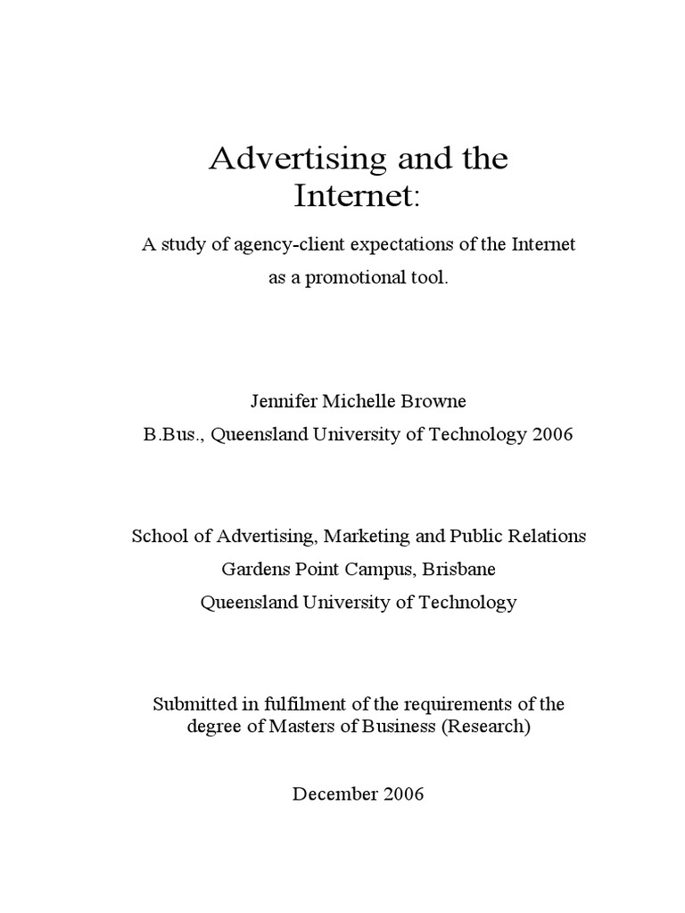 Advertising and Internet | PDF | Marketing | Survey Methodology