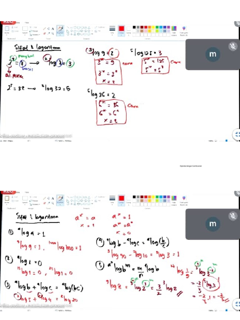 Sifat-Sifat Logaritma | PDF