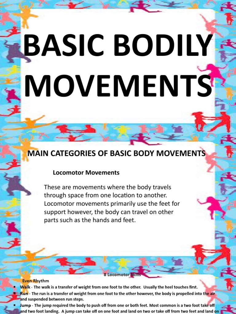 Basic Bodily Movements | PDF | Anatomical Terms Of Motion ...