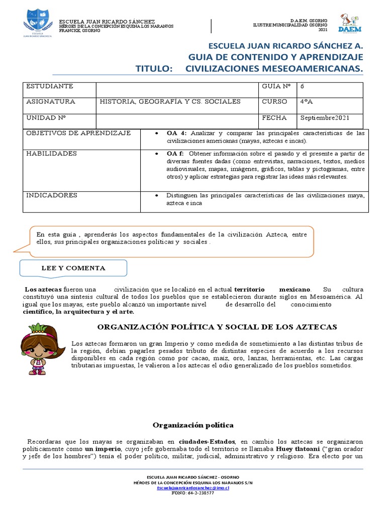 Guía de Los Aztecas | PDF | Nobleza | Civilización maya