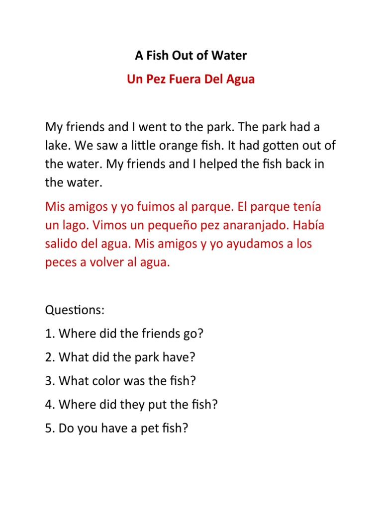 A Fish Out of Water | PDF