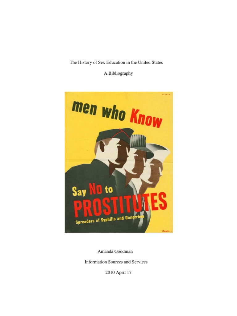 The History Of Sex Education In The United States A Bibliography Pdf
